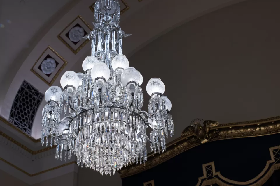 Cannon Light Fixture Restoration | Architect of the Capitol