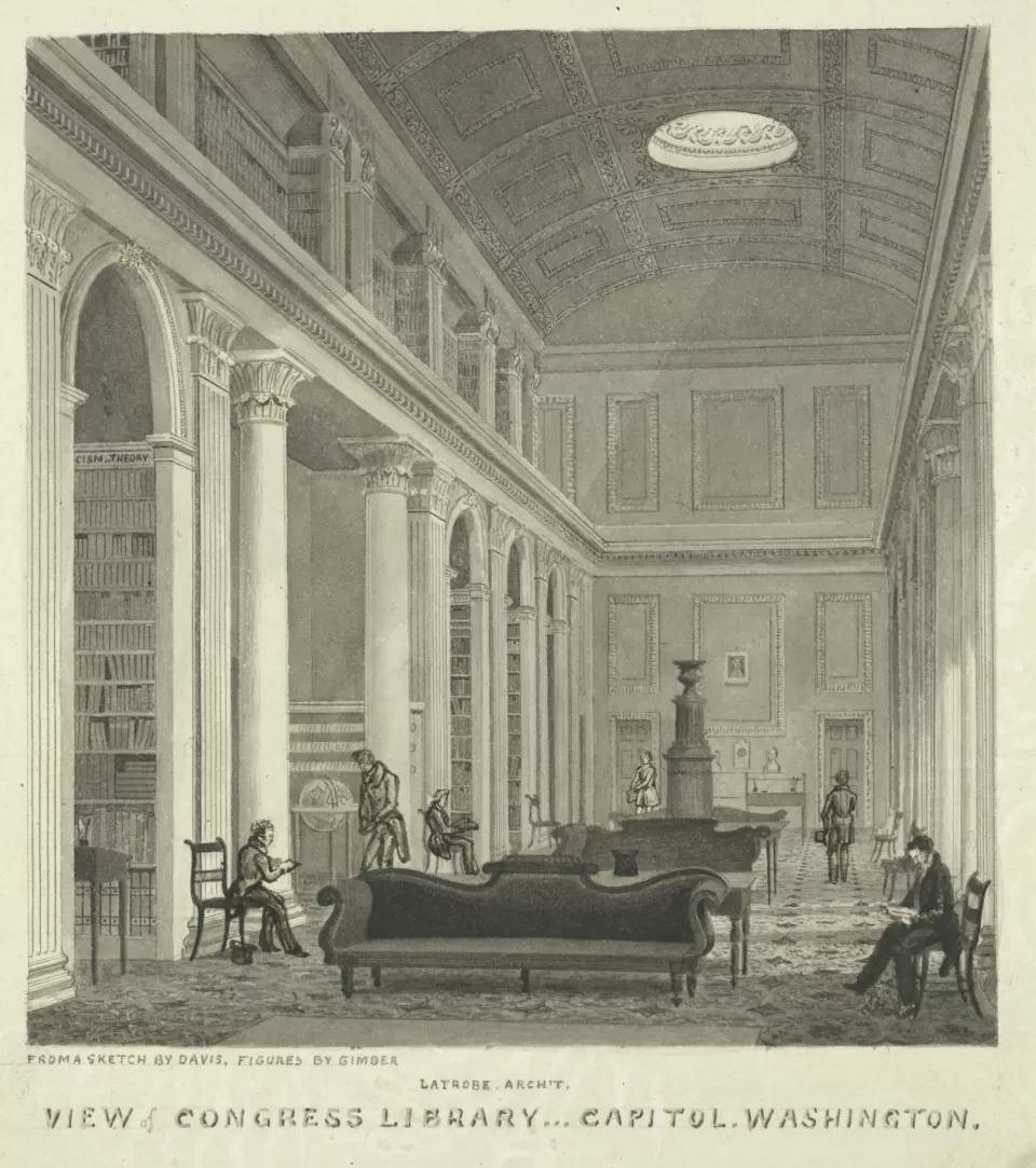 1825 Library Fire Inspires Changes on the West Front | Architect of the ...